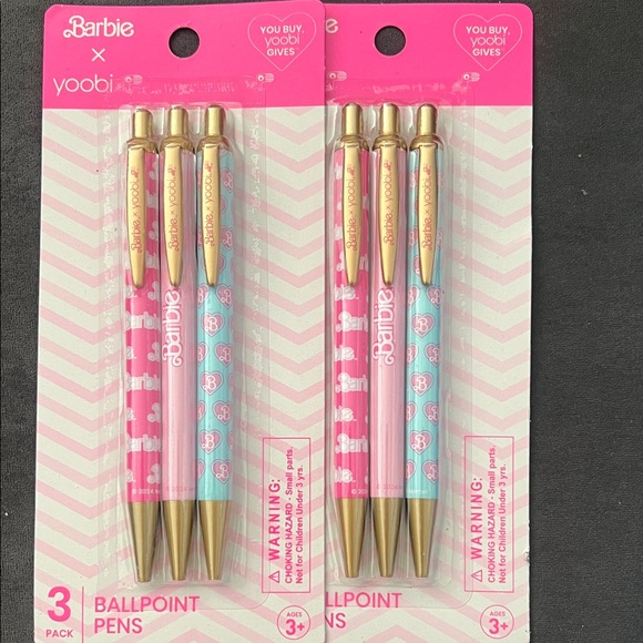 Yoobi | Other | Barbie X Yoobi Ballpoint Pens 3pack | Poshmark